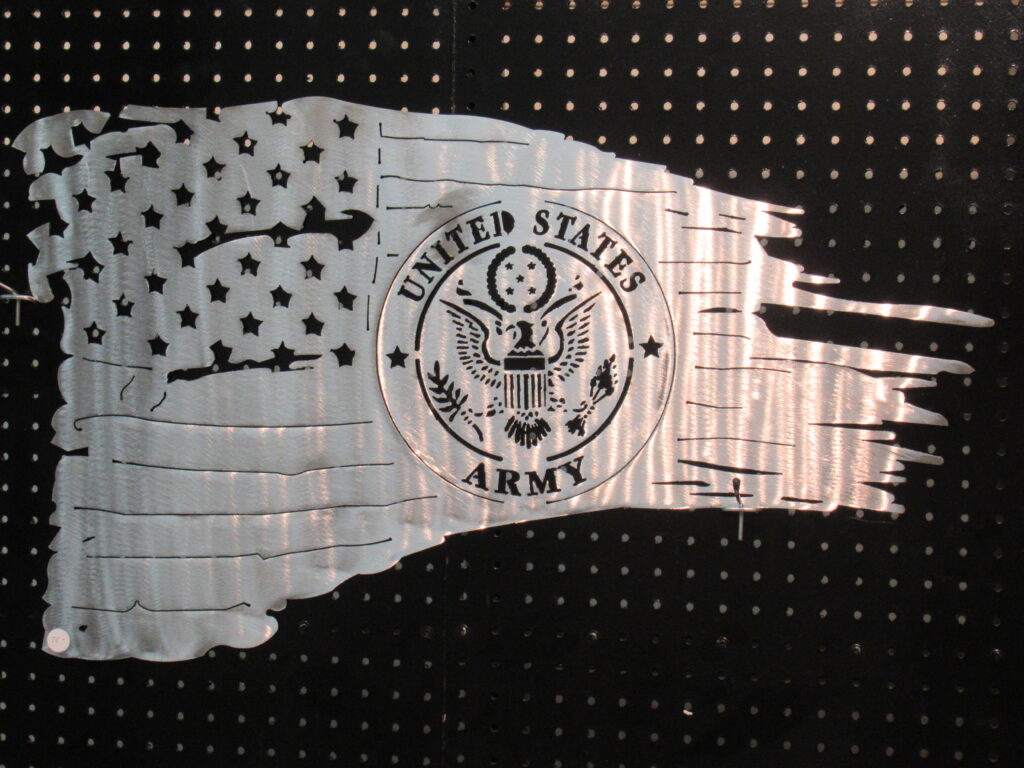 US Army Shredded Flag – Junk Punks Art & Design